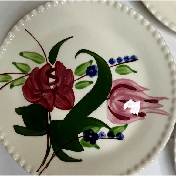 Blue Ridge | Dining | 6 Blue Ridge Southern Potteries Bluebell Bouquet ...
